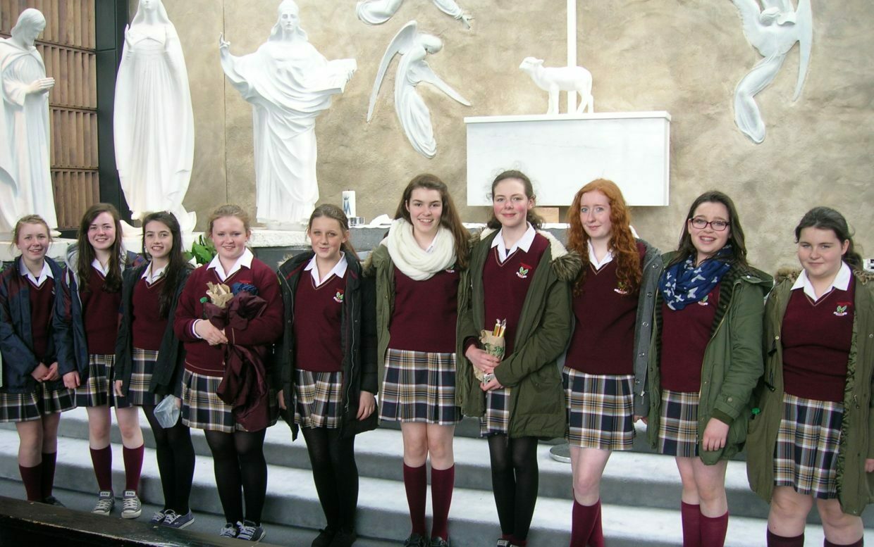 Presentation College Tuam, students visit Knock Shrine - High Cross ...