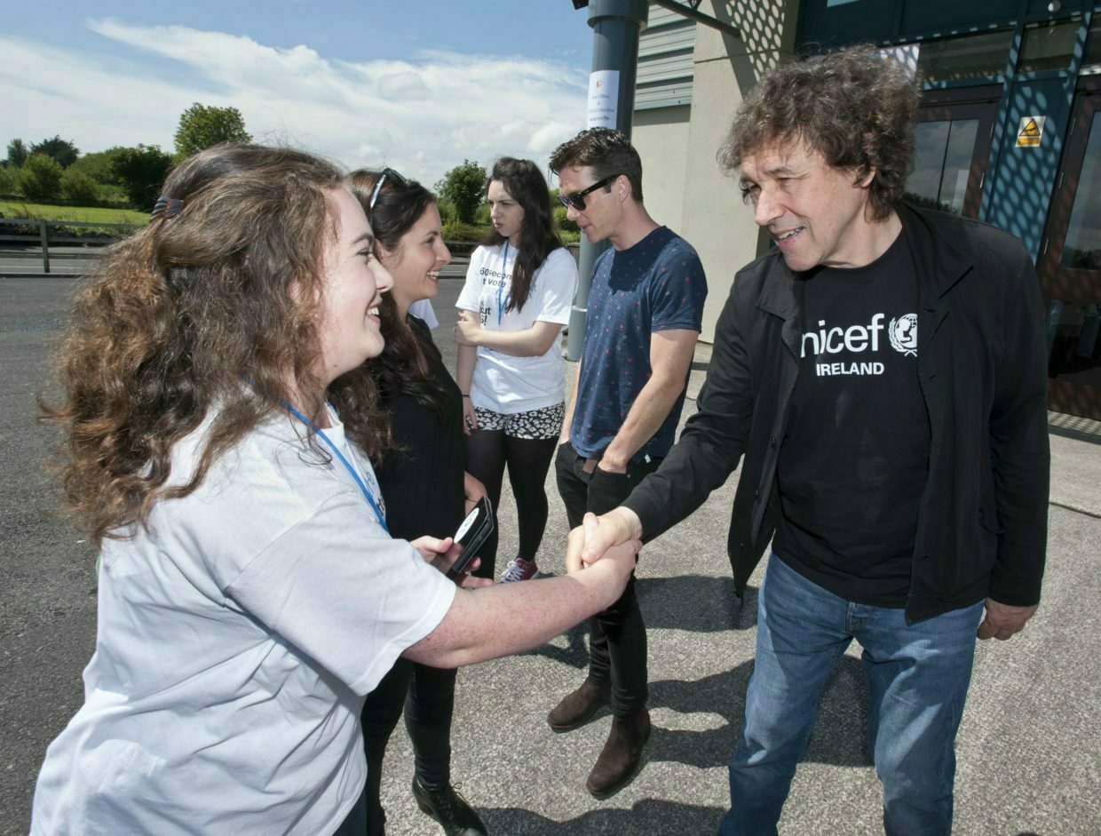 Student volunteers are joined by star actors on their mission to change ...